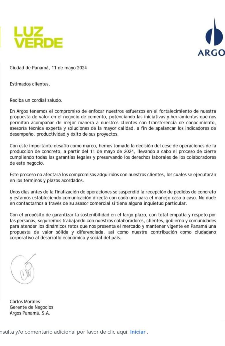 Argos cesa producción de concreto y se enfoca en el negocio del cemento ...