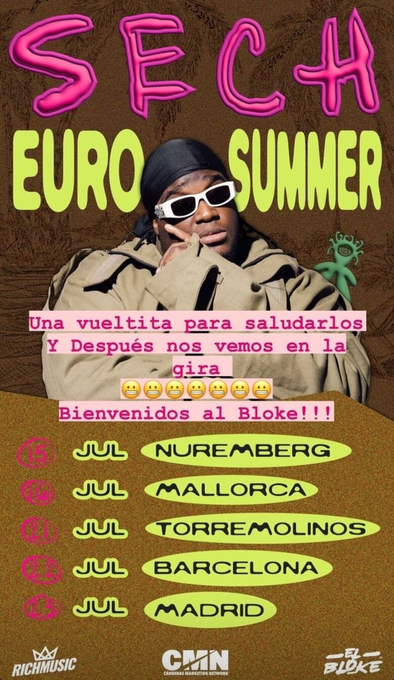 Sech anuncia regreso a escenarios de Europa con el ‘Summer Tour’ | La ...