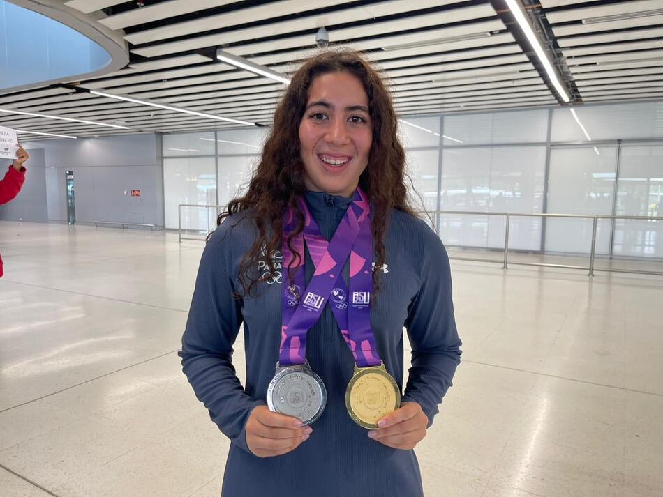 Emily Santos regresa a Panamá con oro y plata de los Juegos ...